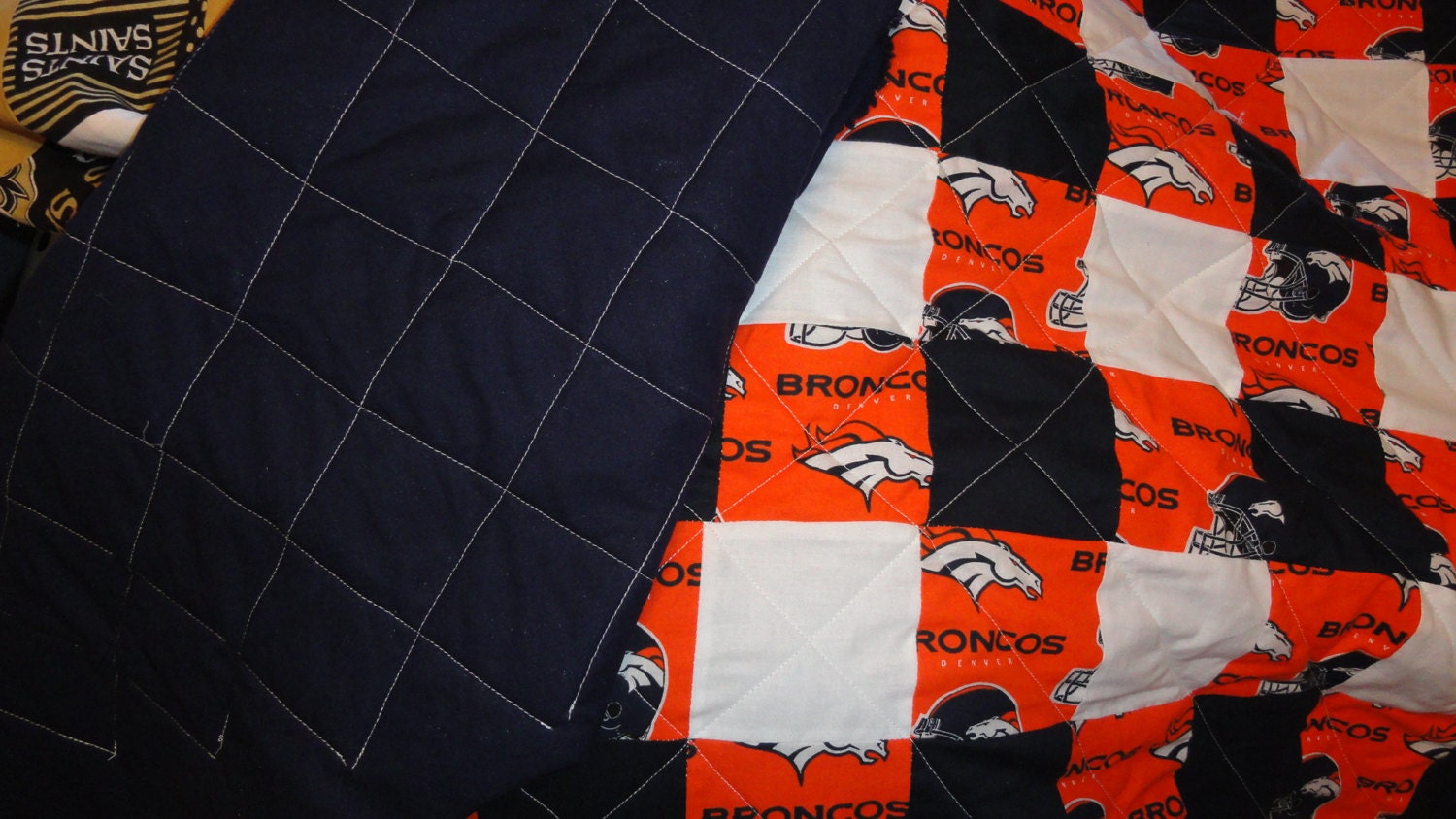Denver Broncos Full Size Quilt - Etsy