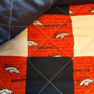Denver Broncos Full Size Quilt - Etsy