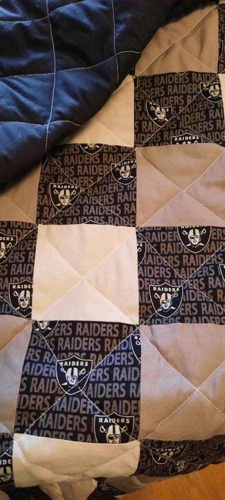 LAS VEGAS Raiders Full Size Quilt - Etsy