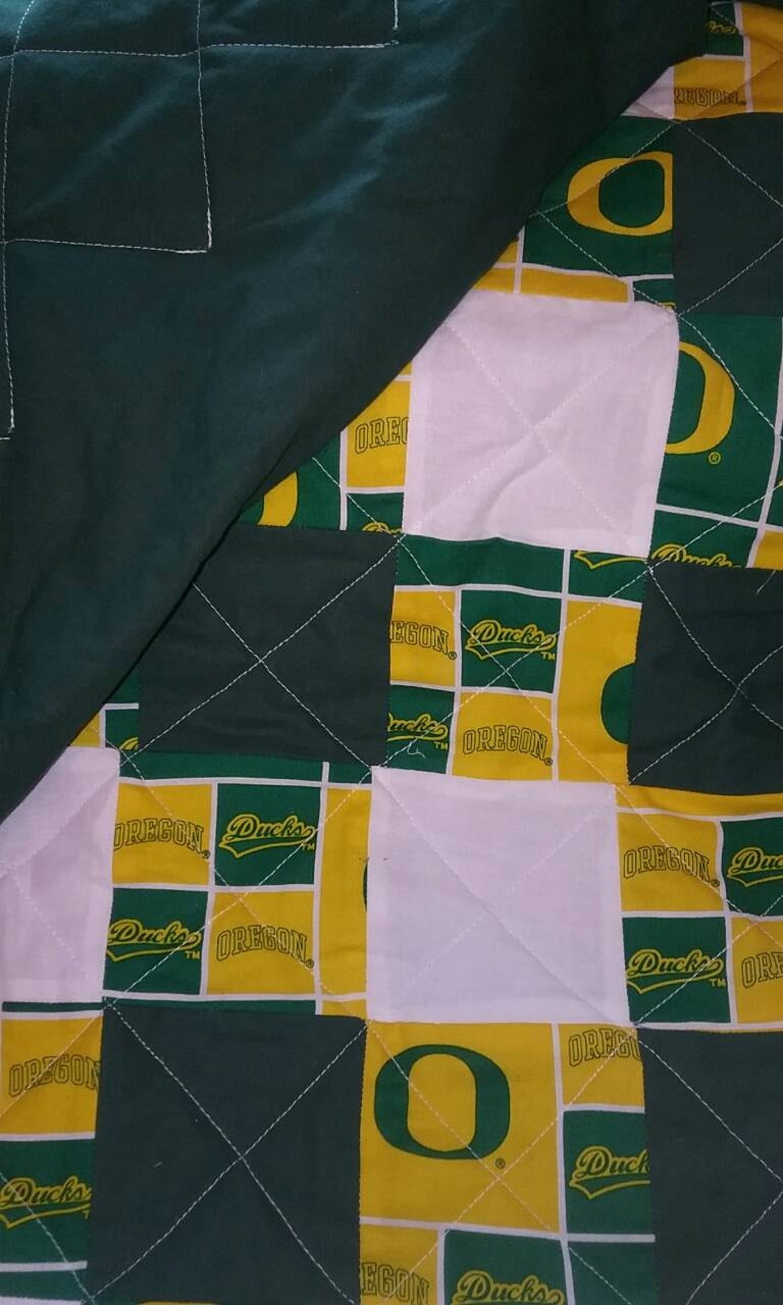 Oregon Ducks Full Size Quilt - Etsy