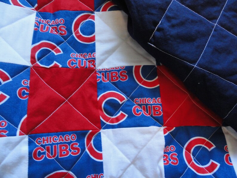 Chicago Cubs Full Size Quilt - Etsy