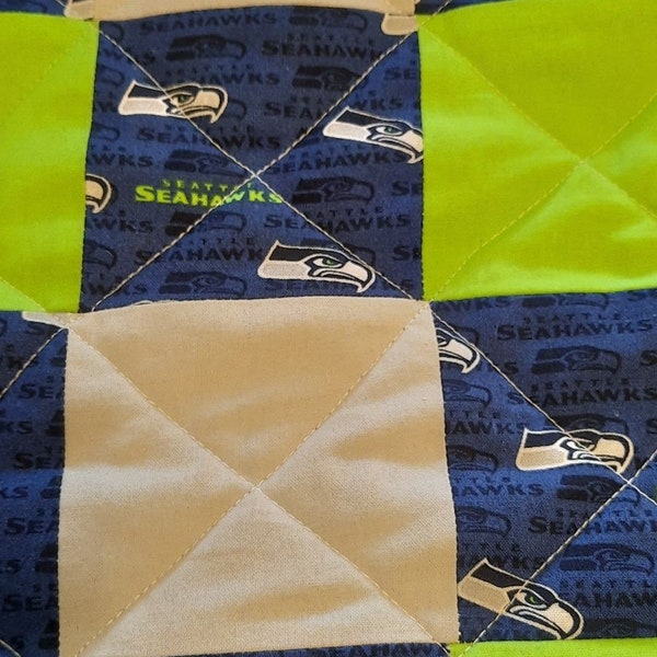 Seahawks Quilt - Etsy