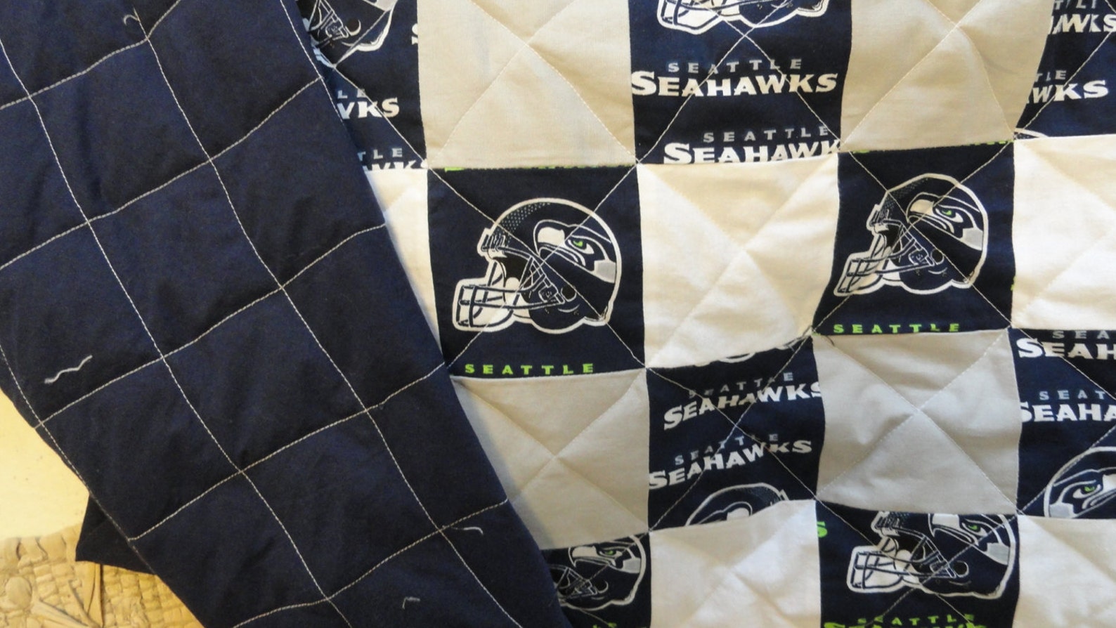 Seattle Seahawks Full Size Quilt - Etsy