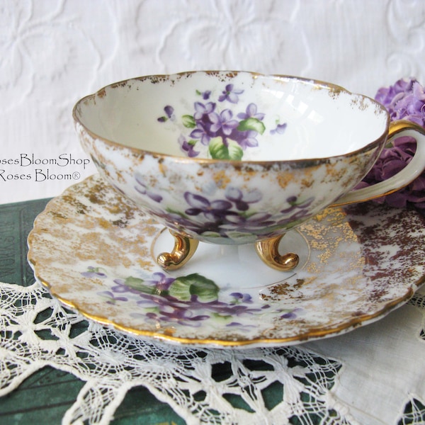 Violet Tea Cup - Etsy