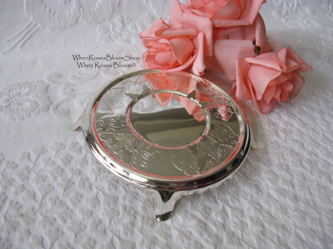 Silver Tea Trivet Hot Plate Vintage Tea Party Wedding Birthday ...