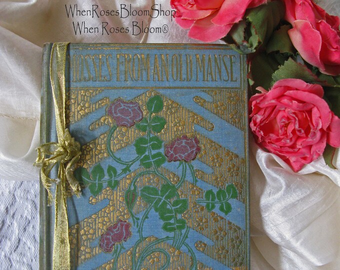 Vintage Book Mosses From an Old Manse Nathaniel Hawthorne Pretty ...