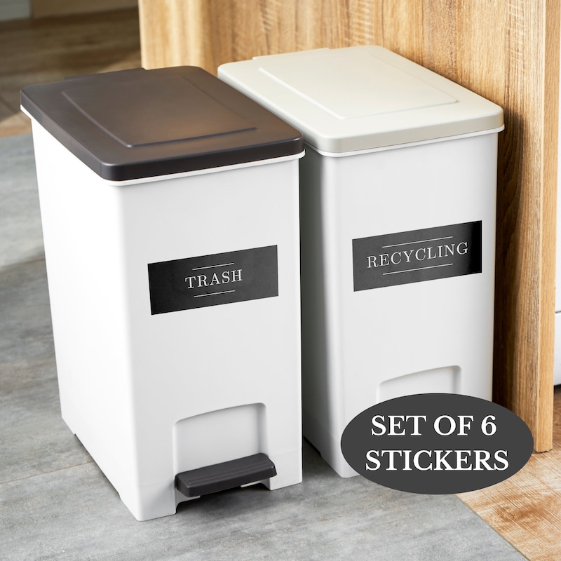 Trash Can Decal - Etsy