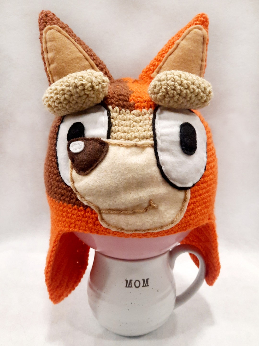 Sombrero De Ganchillo Inspirado En Chilli Heeler (bluey) Súper Lindo ...