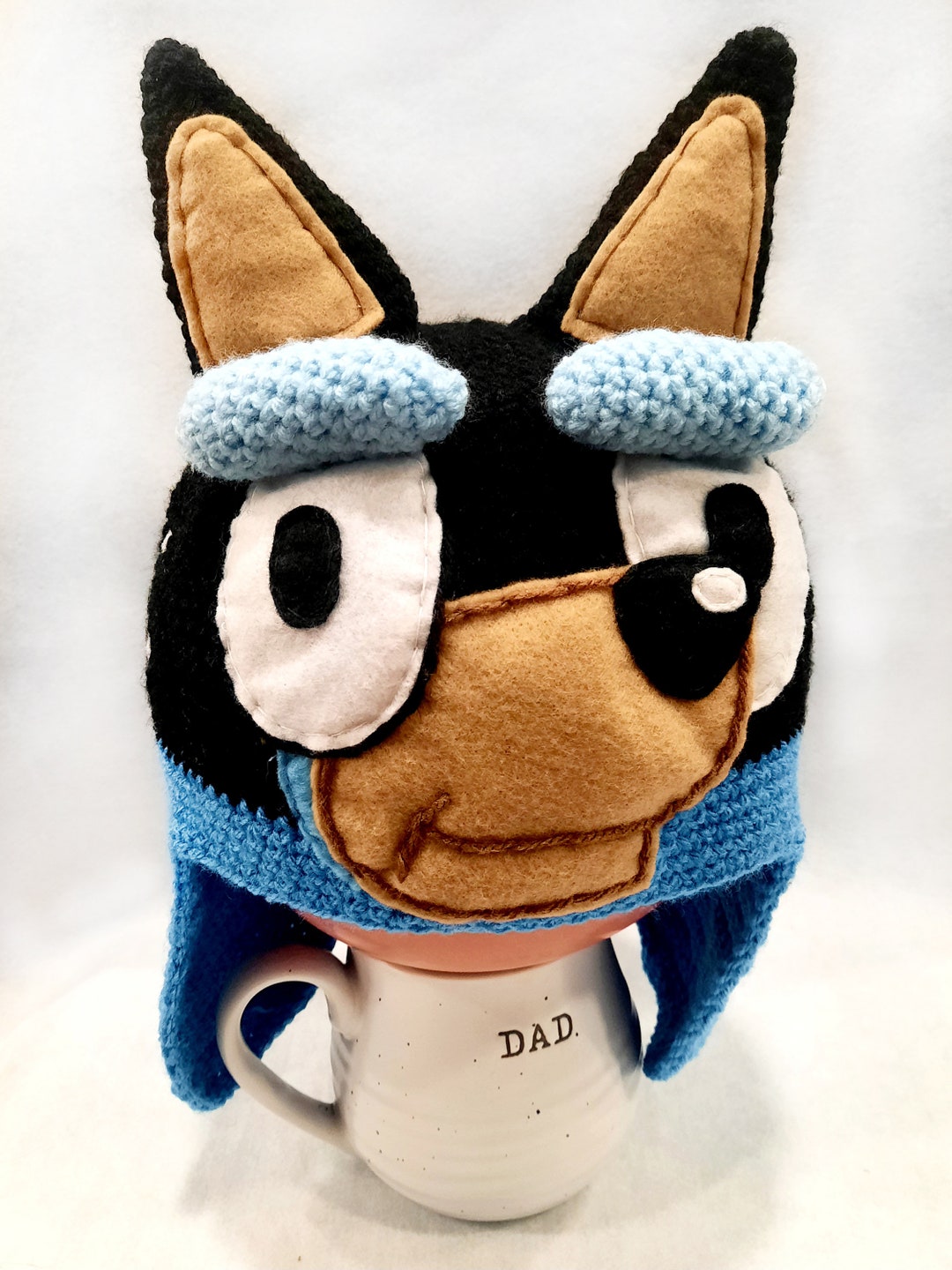 Sombrero De Ganchillo Inspirado En Bandit Heeler (bluey) Súper Lindo ...