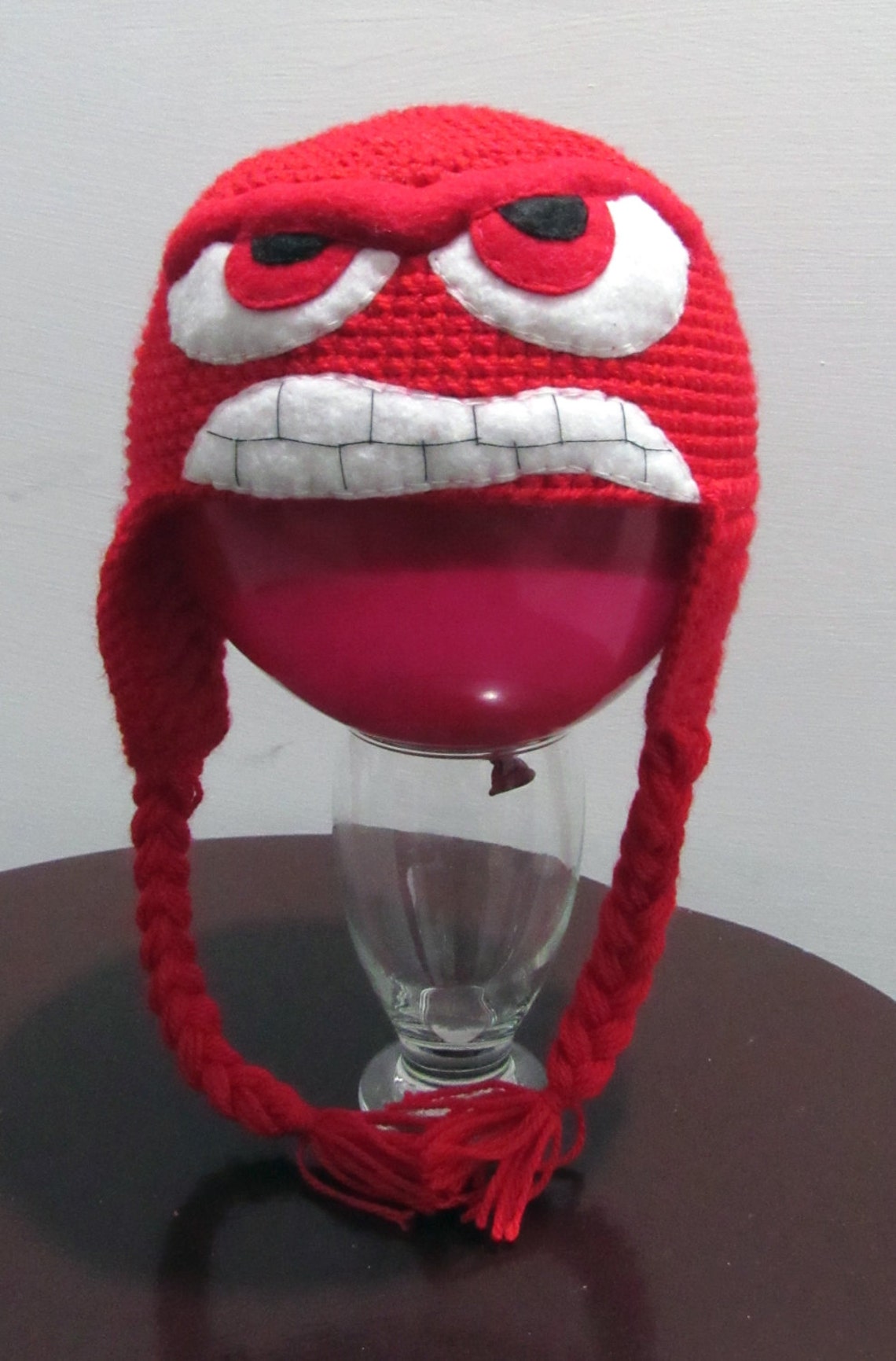 Super Cool Inside Out ANGER Inspired Knitted Hat All Sizes - Etsy