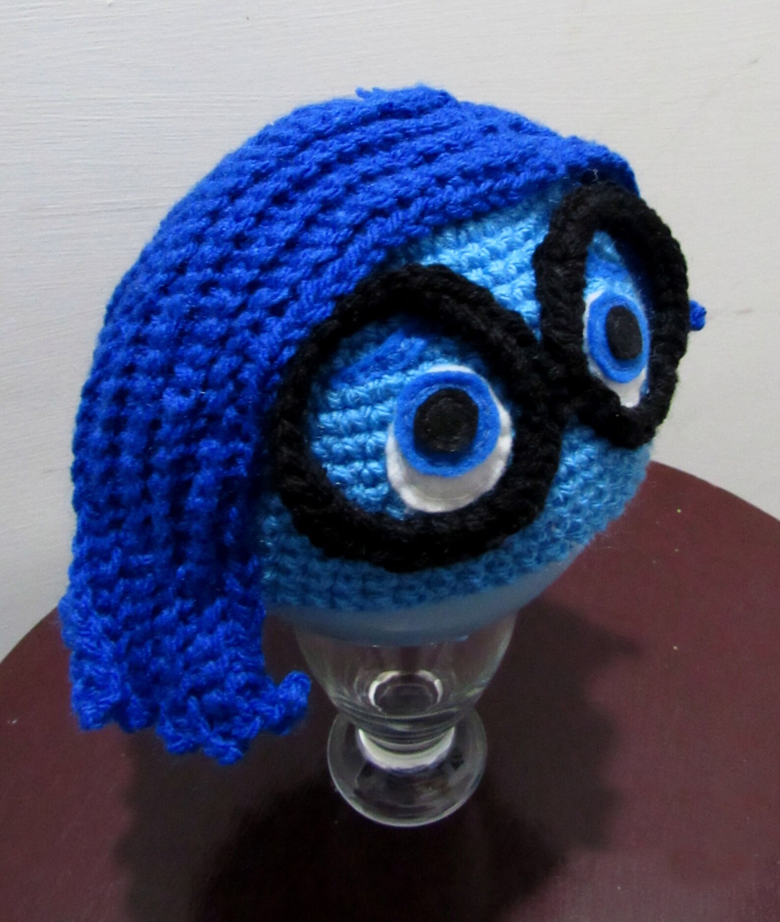 Super Cool Inside Out SADNESS Inspired Knitted Hat All Sizes | Etsy