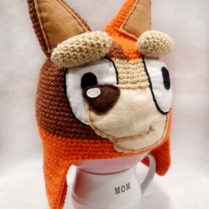 Sombrero De Ganchillo Inspirado En Chilli Heeler (bluey) Súper Lindo ...