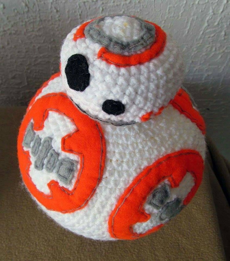 Super Cool BB8 Inspired Knitted Hat star Warsall Sizes - Etsy
