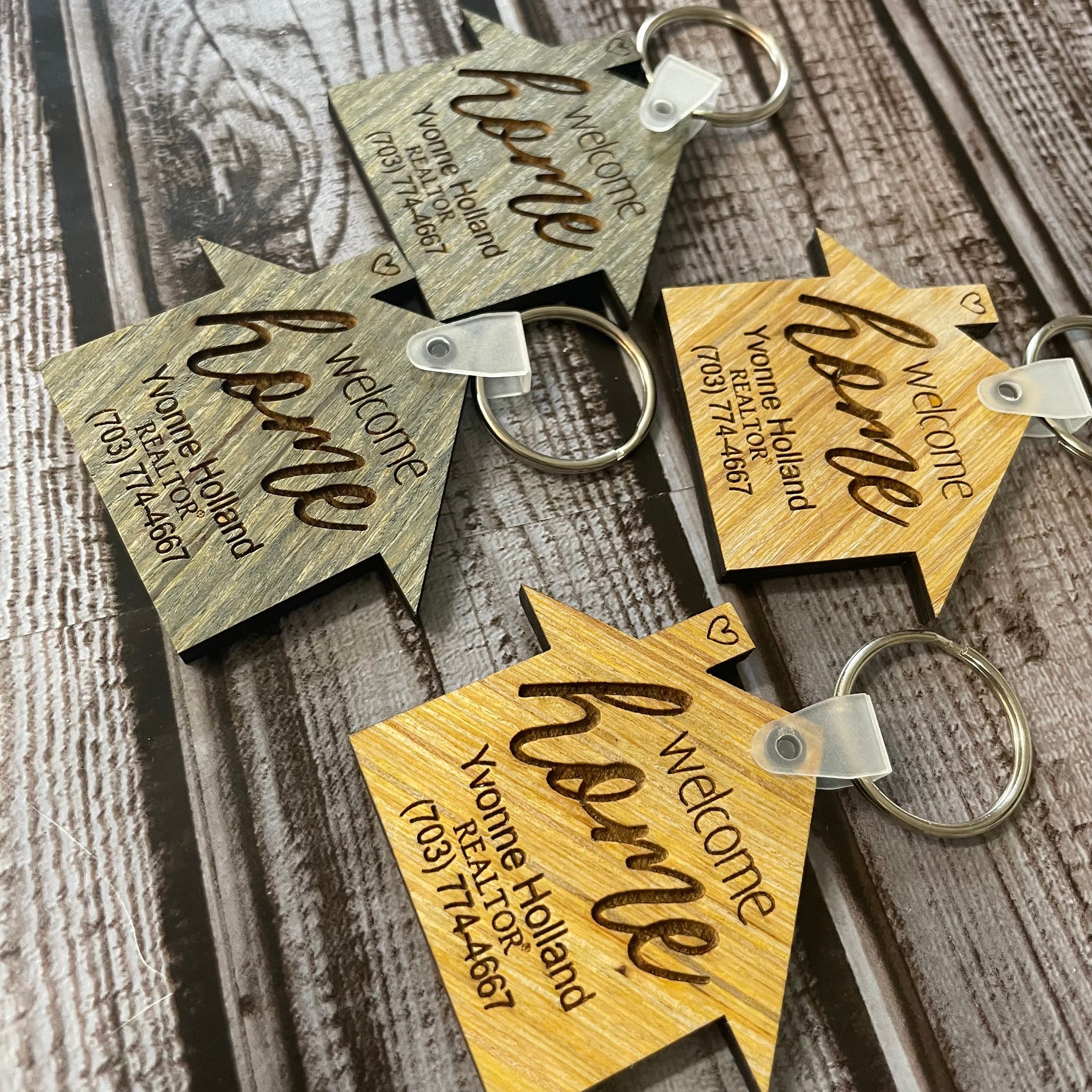 Custom Realtor Welcome Home Key Sign - Etsy