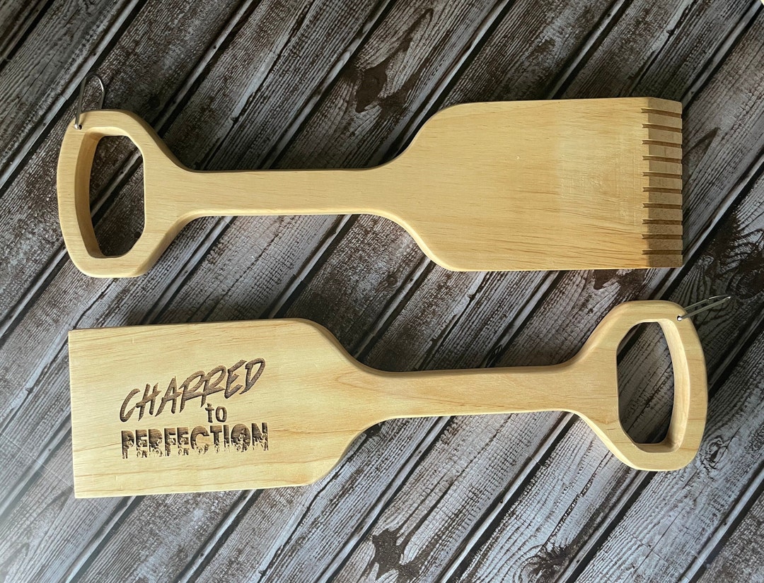 Custom Laser Engraved Wood Grill Scraper - Etsy