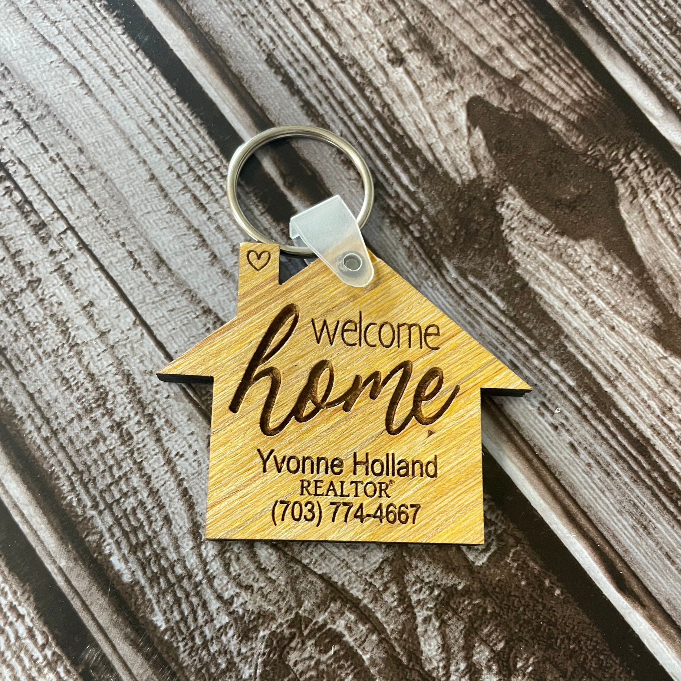 Custom Realtor Welcome Home Key Sign - Etsy
