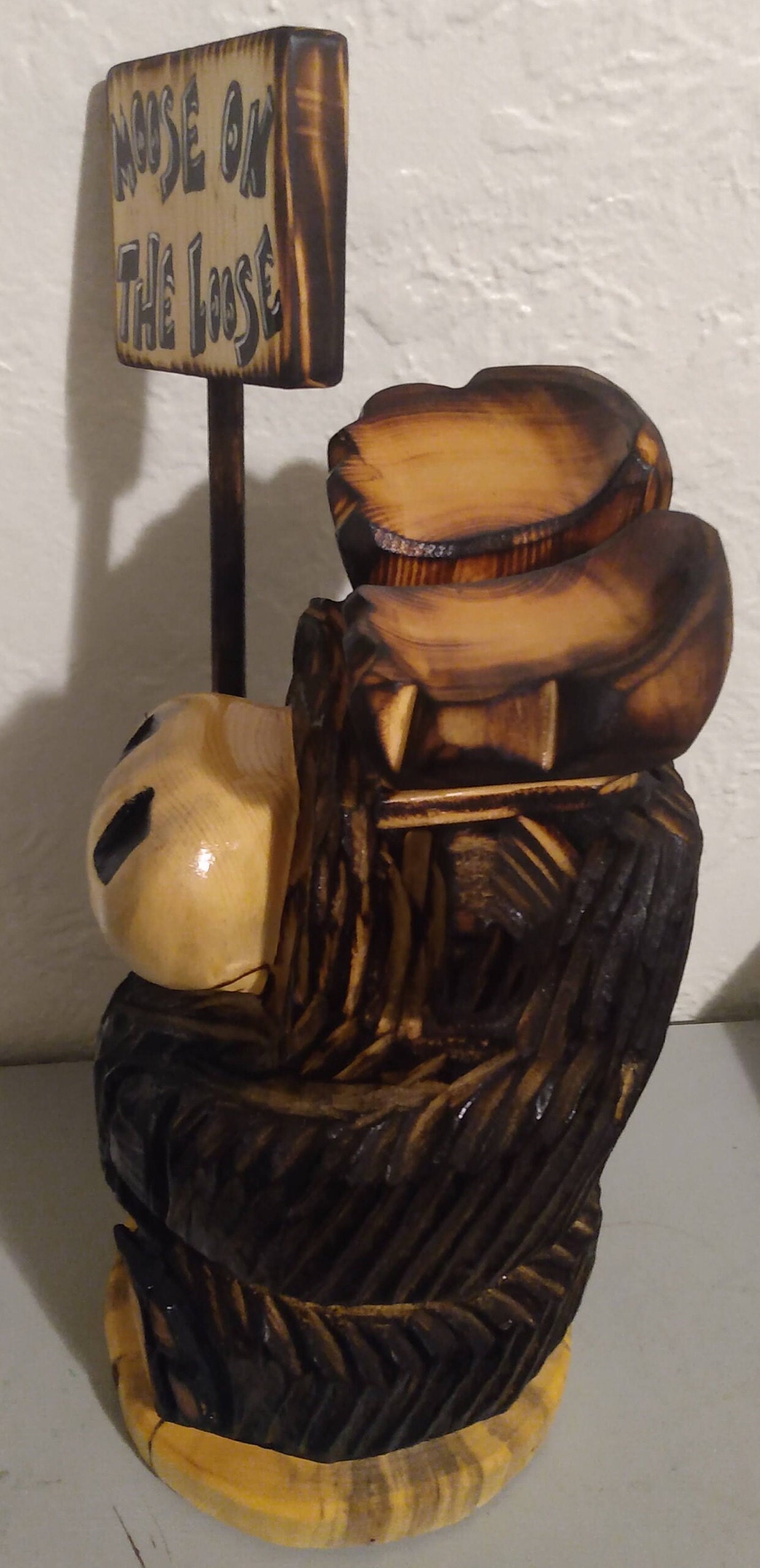 12 Sign Moose Customize Sign Moose Chainsaw Carving - Etsy