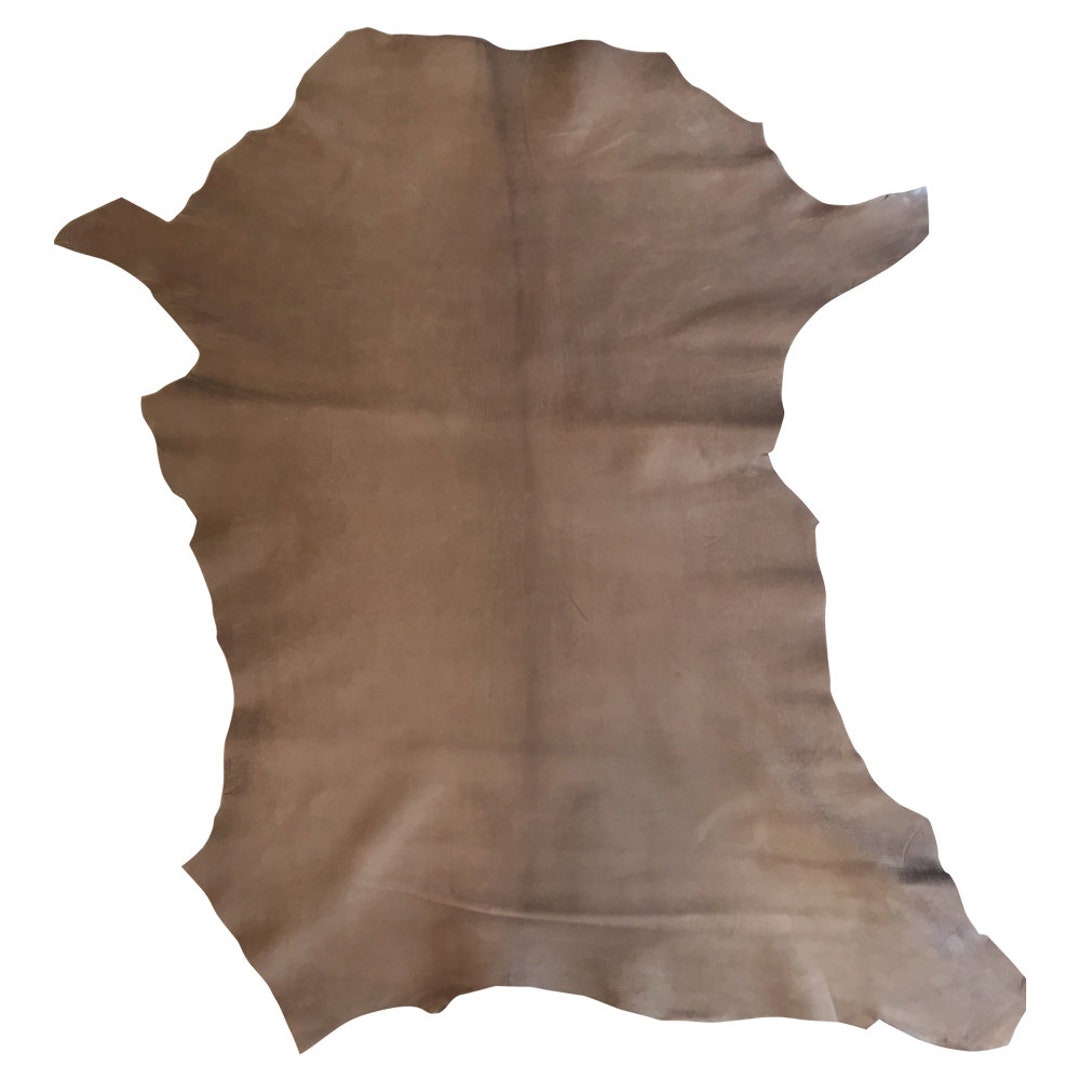 Cafe Brown Leather, Real Lambskin Hides, Rustic Finish, Soft Sheepskin ...