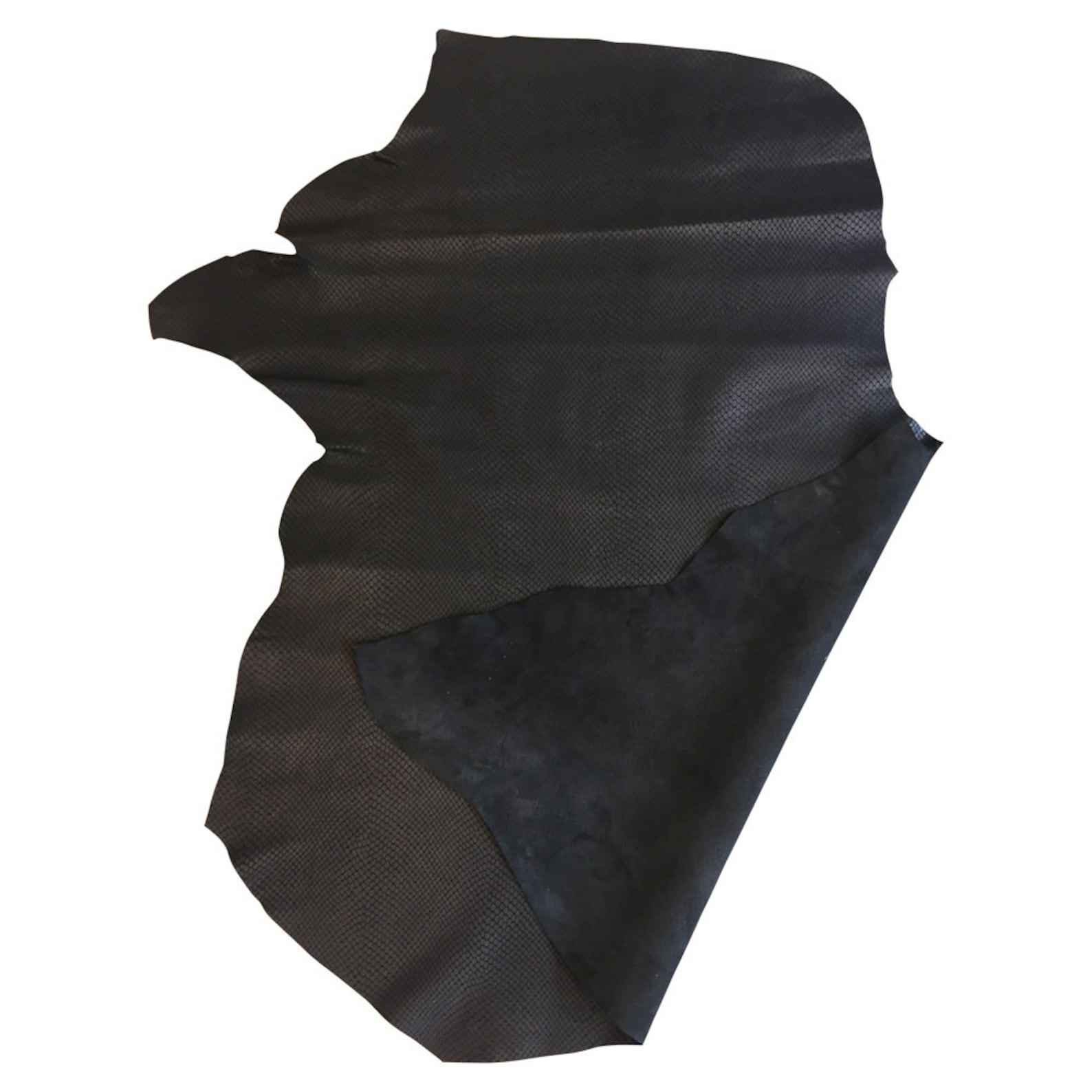 Black Leather Hide on Sale Snakeskin Finish 1oz Real - Etsy