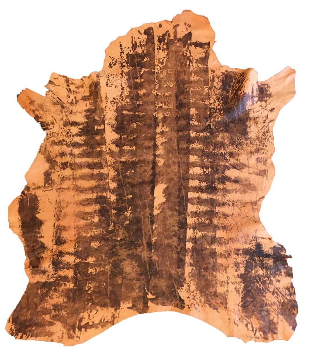 Brown Leather Hides, Paint Finish, Home Sewing Fabric, Crafting Supply ...