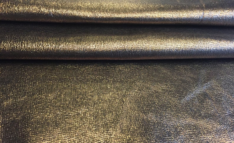 Metallic Genuine Leather Hides, Textured Thin Skins, Soft Upholstery ...
