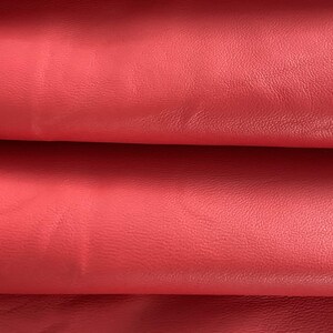 Red Leather Hides, Genuine Lambskin, Soft Upholstery Fabric, Home Decor ...