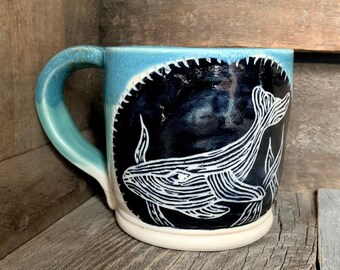 Ceramic Whale Mug | Etsy