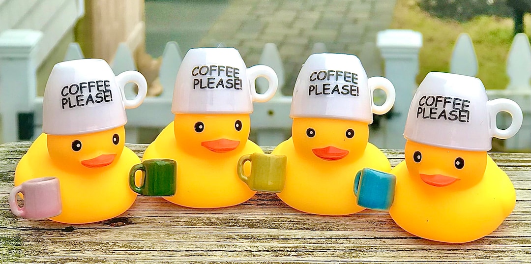 Rubber Duck Coffee Duck - Etsy