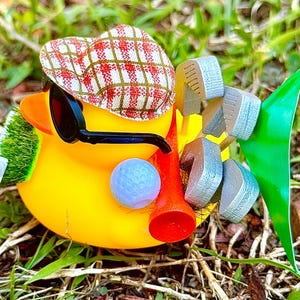 Rubber Duck Golfer - Etsy