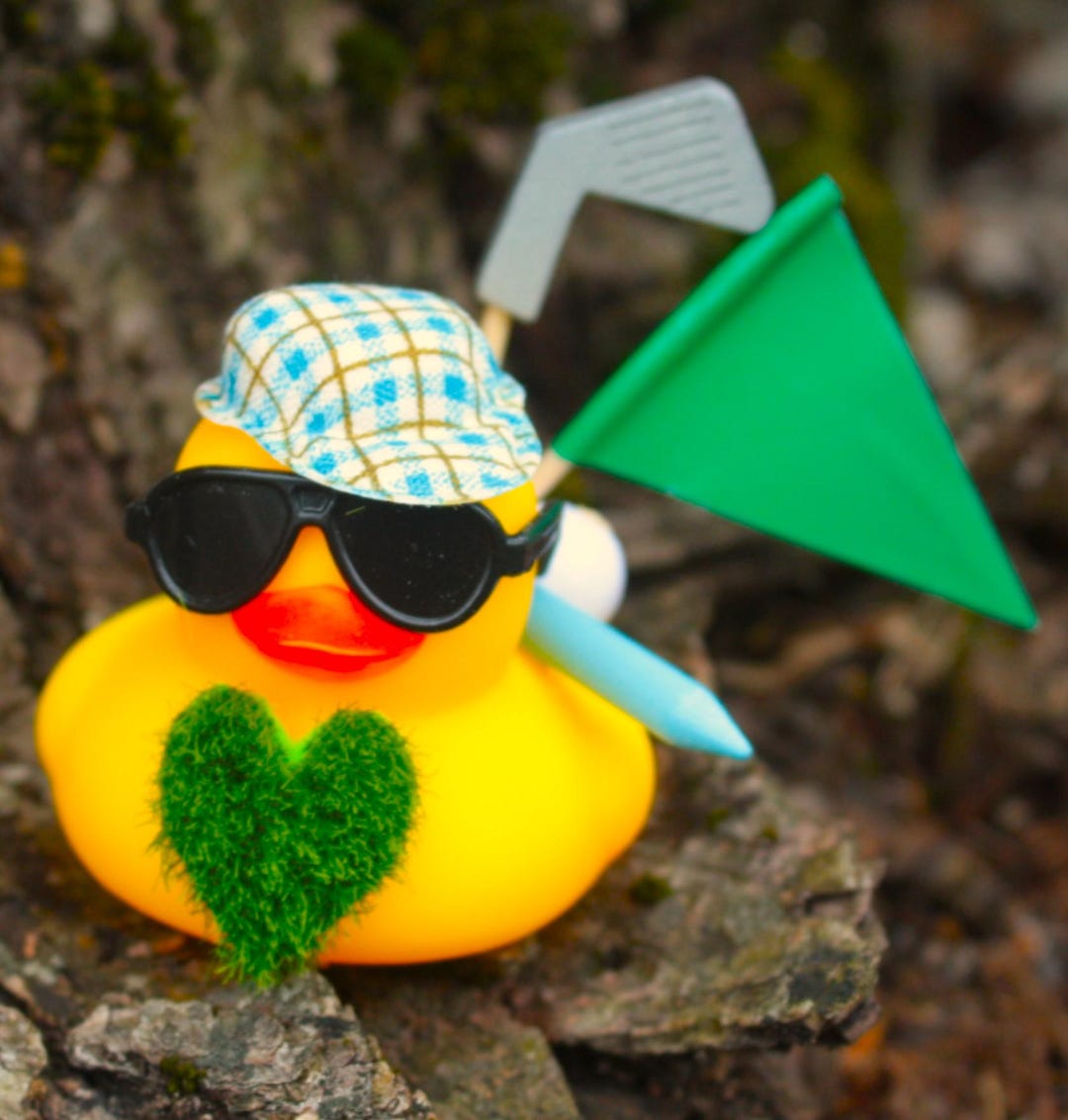 Rubber Duck Golfer - Etsy