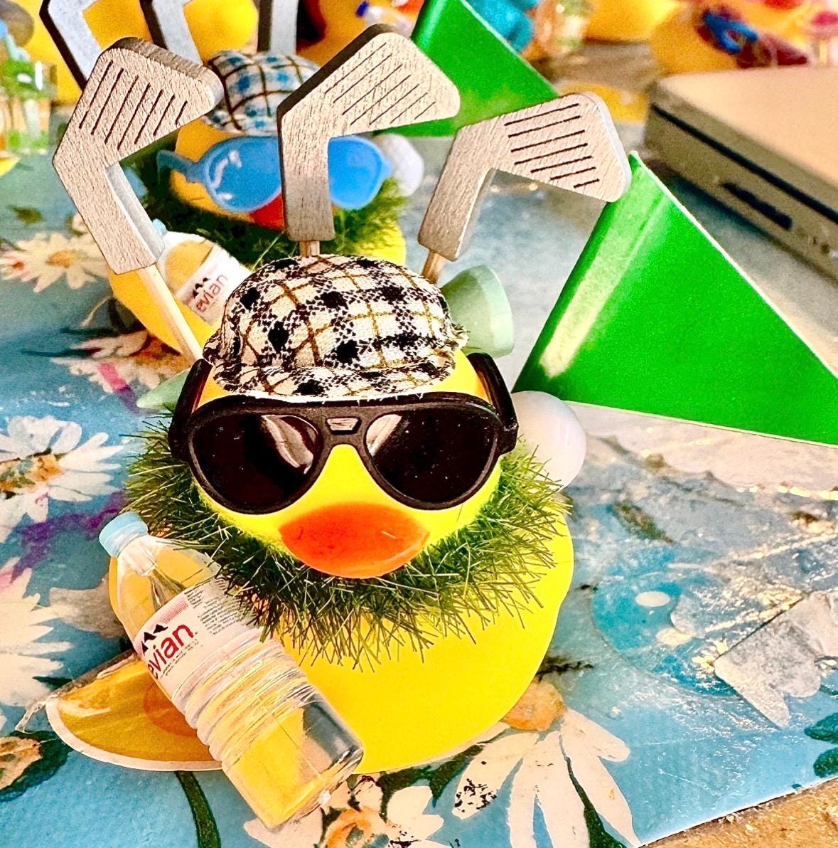 Rubber Duck Golfer - Etsy