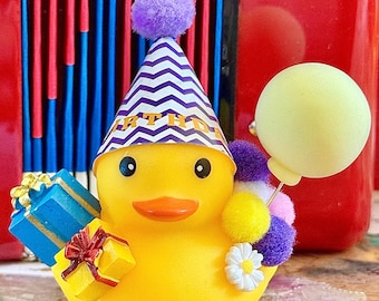 12 Duck Cupcake Toppers-rubber Duck Birthday/yellow Rubber Duck/duck ...