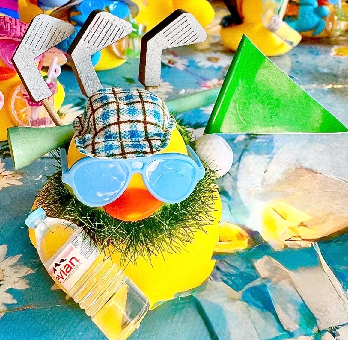 Rubber Duck Golfer - Etsy