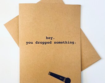 Mic Drop Card - Etsy