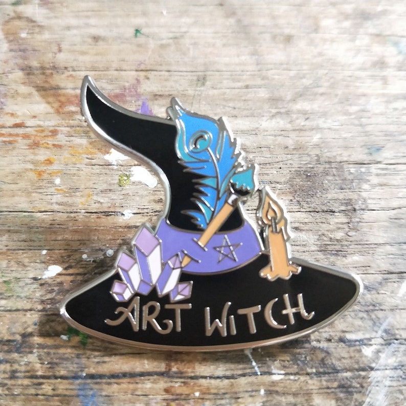 Art Witch Hard Enamel Lapel Pin | Etsy