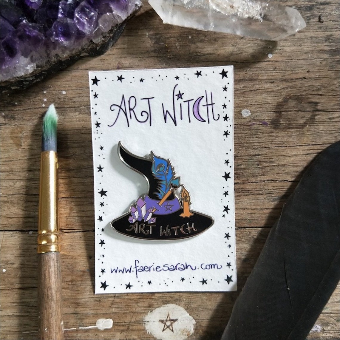 Art Witch Hard Enamel Lapel Pin | Etsy