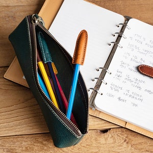 Leather Pencil Cap Basic(2pcs), Jumbo(2pcs), Pencil Protector - Etsy