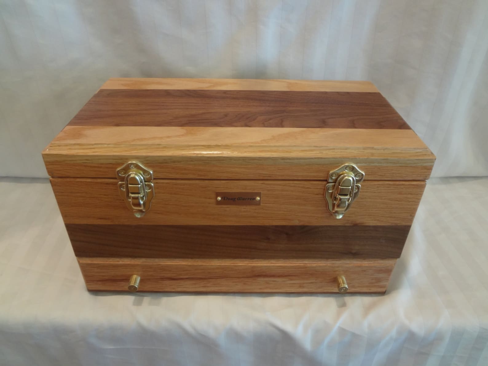 Oak and Walnut Wood Gun Cleaning Box (SPECIAL ORDER) - Etsy