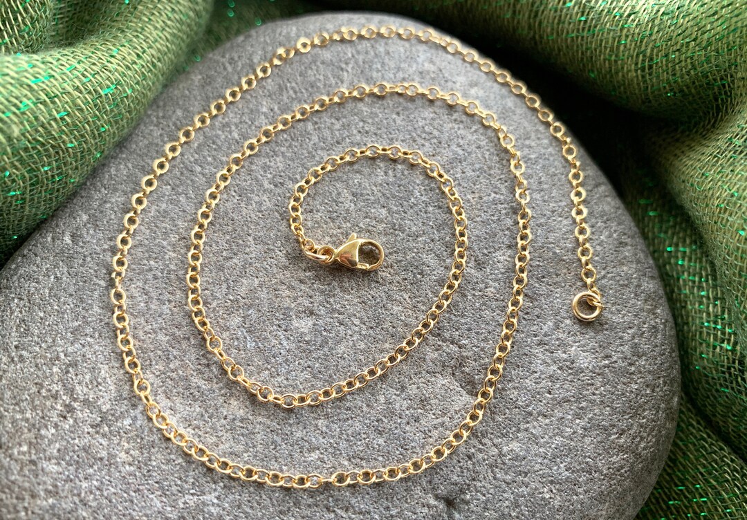 Plain 14K Gold Filled Cable Chain- One Chain - Etsy