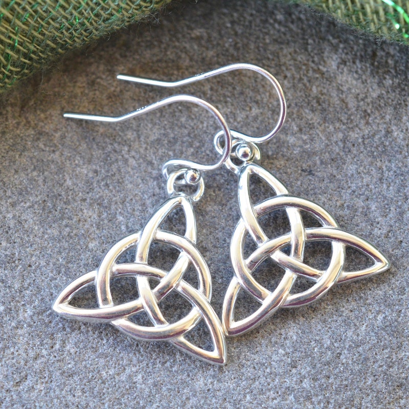 Trinity Knot Earring - Etsy