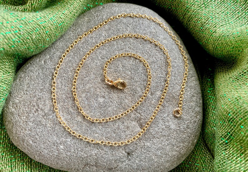 Plain 14K Gold Filled Cable Chain One Chain | Etsy