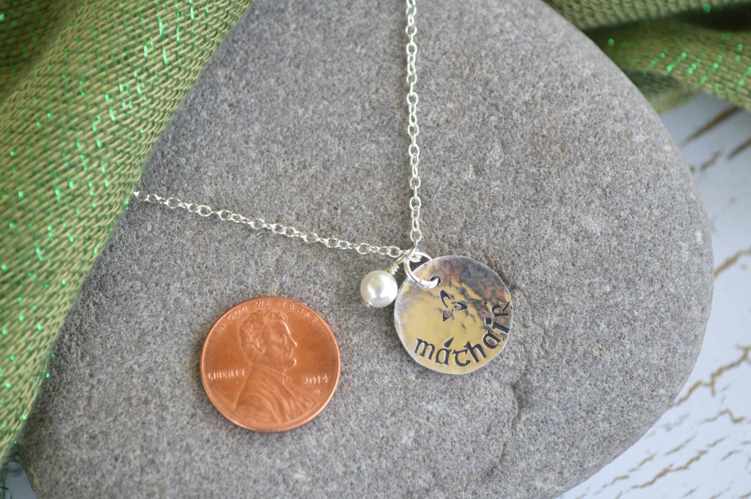 Máthair mother in Gaelic Hand-stamped Sterling Silver - Etsy