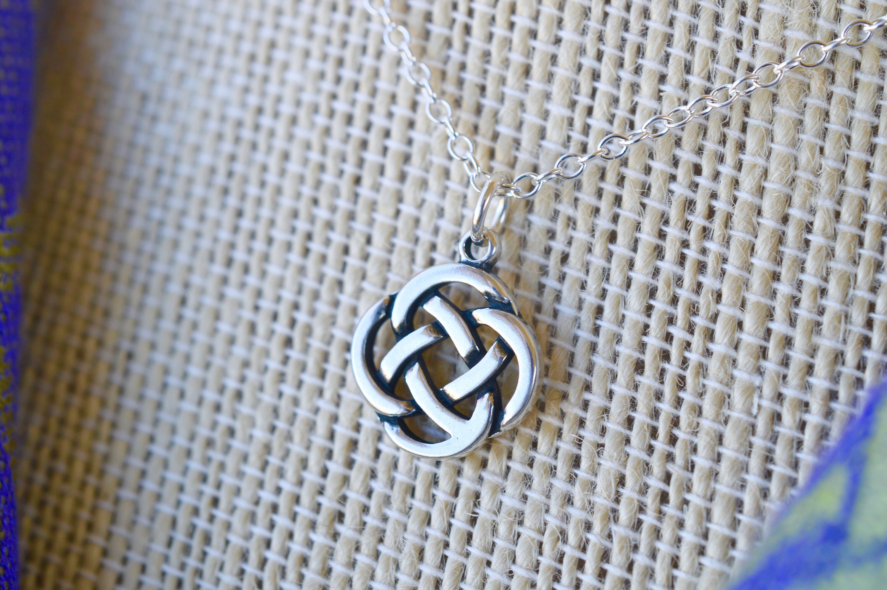 Sterling Silver Celtic Knot Necklace One Necklace | Etsy