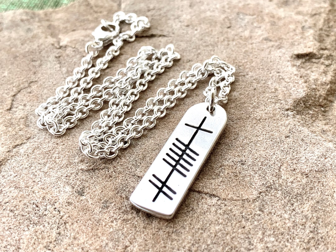 The Ogham 'grá' Love Stone Sterling Silver Necklace - Etsy
