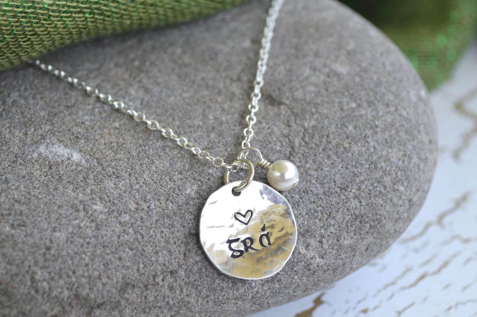 Love (in Gaelic) Grá Necklace in Sterling Silver With Birthstone or ...