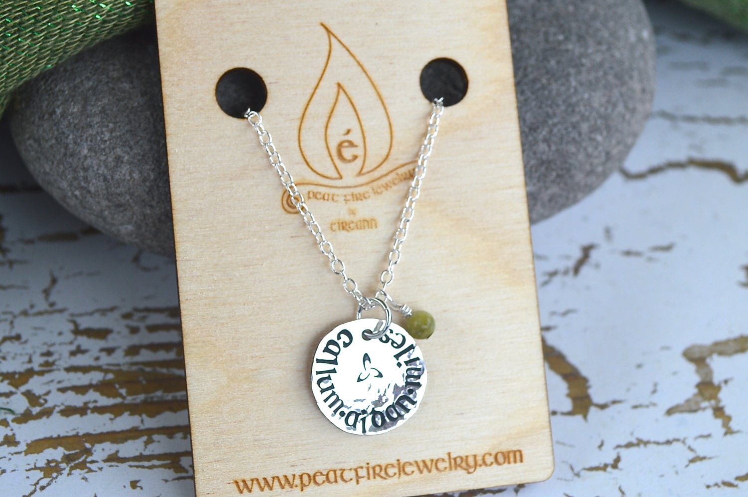 Irish Font Children's Names Personalized Pendant Necklace in Sterling ...