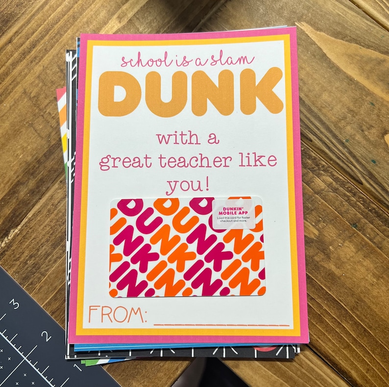 Slamdunk Teacher Printable - Etsy