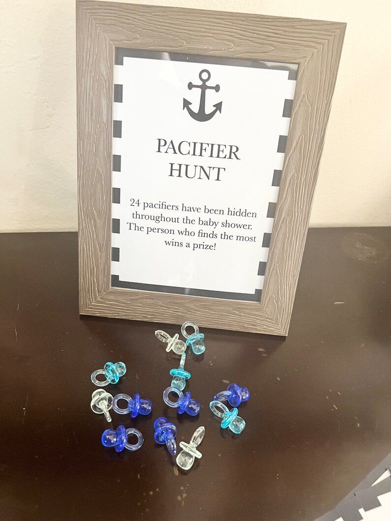 Pacifier Hunt Baby Shower Game - Etsy