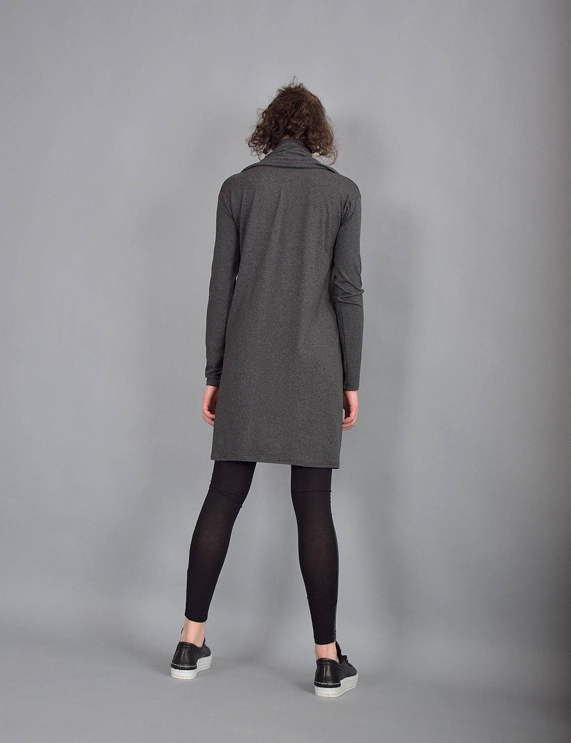Gray Tunic. Wrap Tunic. Wide Collar Tunic. Tunic Plus Size. Tunic ...