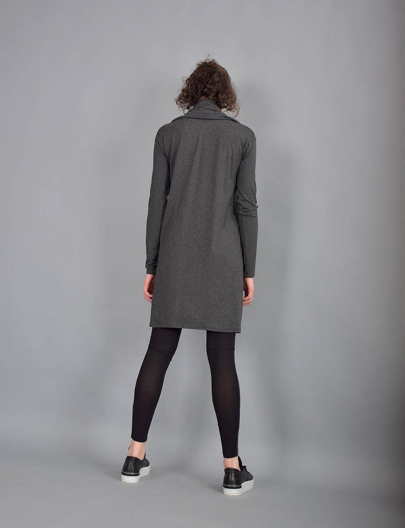 Gray Tunic. Wrap Tunic. Wide Collar Tunic. Tunic Plus Size. Tunic ...